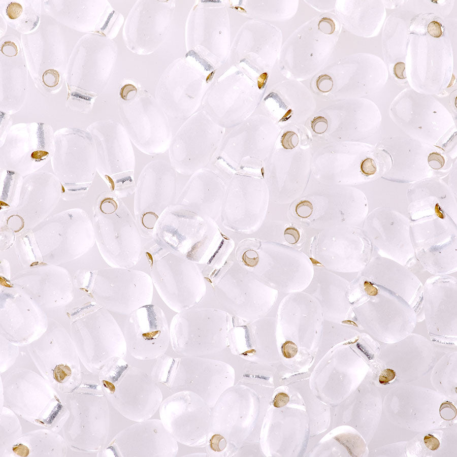 LDP-1 - 3x5.5mm Long Drop Miyuki Beads - Silver Lined Crystal – GoodyBeads