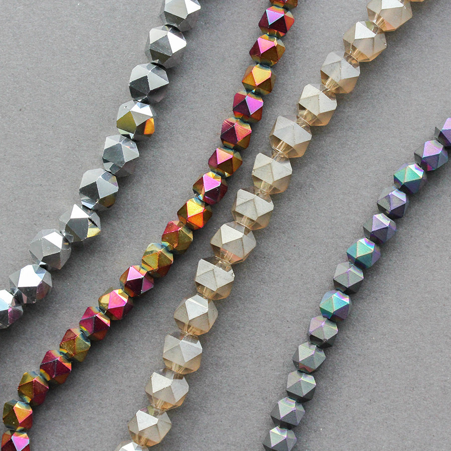 Star Cut Glass Bead Bundle- 4 Strand Set – GoodyBeads