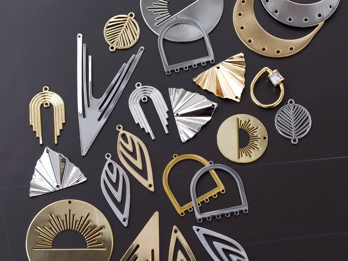 60mm Grande Art Deco 'V' Connector/Pendant from the Deco Collection ...