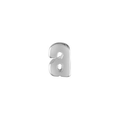 6mm Silver Rhodium Plated Lowercase A - Alphabet Initial Beads – Goody ...