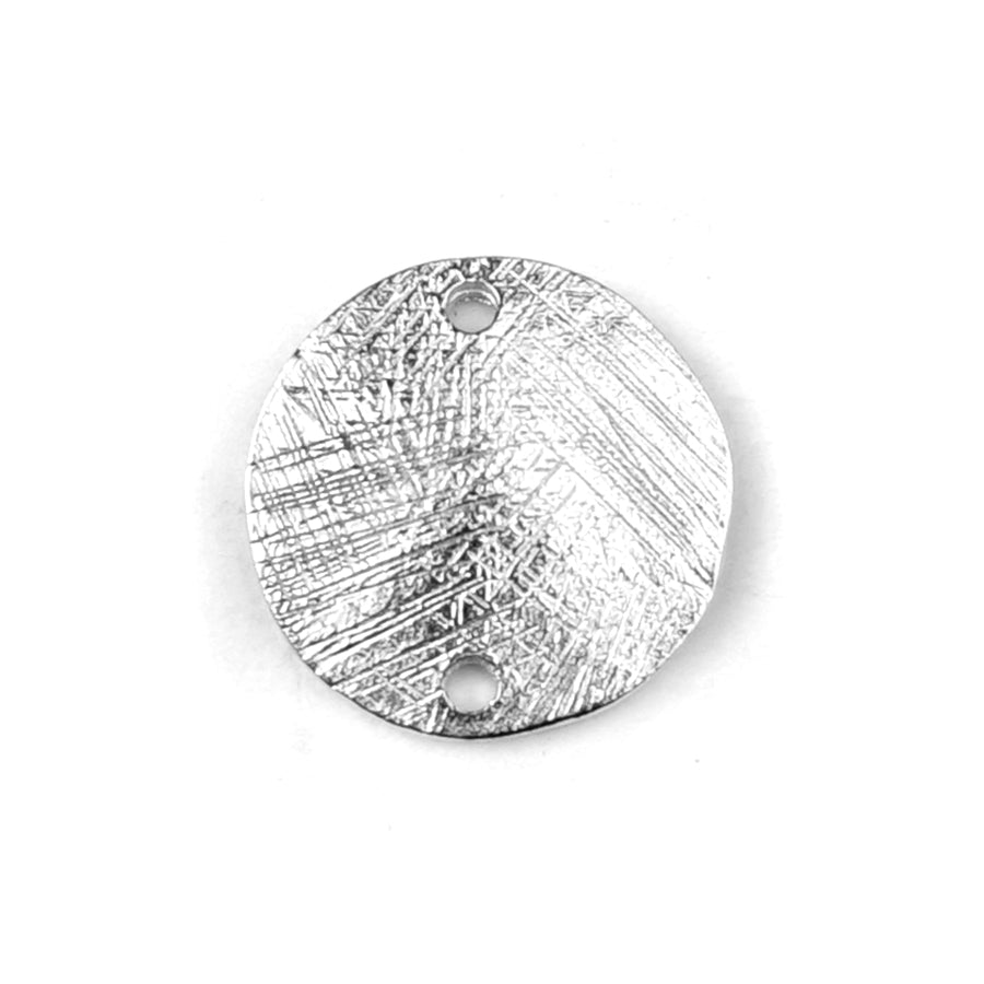 20mm Antique Silver Etched Domed Coin Connector – GoodyBeads