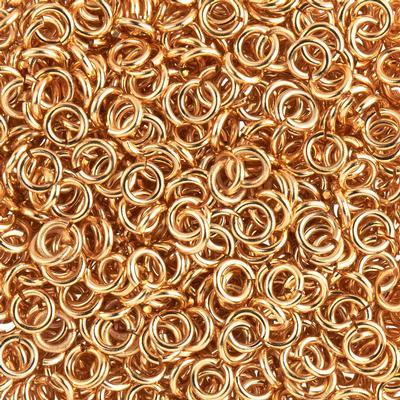 5mm Gold Plated 18 Gauge Round Jump Rings (25 Pieces) – Goody Beads